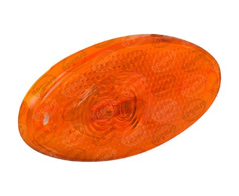 Luz Posicion Mica Ambar Posicion Lateral 12v 2 Leds Led Ovalado