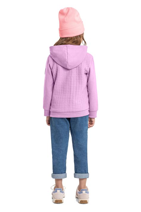 Quimby Jaqueta Infantil Em Moletom Roxo Vestis