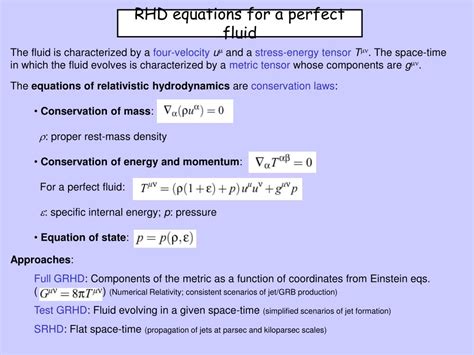 Ppt Numerical Relativistic Hydrodynamics And Magnetohydrodynamics