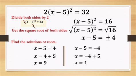 Solving Quadratic Equations By Extracting Square Roots Pdf