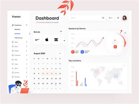 Vuesax Dashboard By Manuel Rovira 😺🤘 For Orizon Ui Ux Design Agency On Dribbble