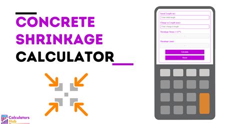 Concrete Shrinkage Calculator