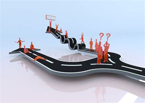 Which Path Will You Choose The Laziness Or The Hardship 3d Stock