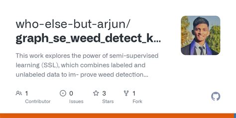 Github Who Else But Arjungraphseweeddetectkrenge This Work