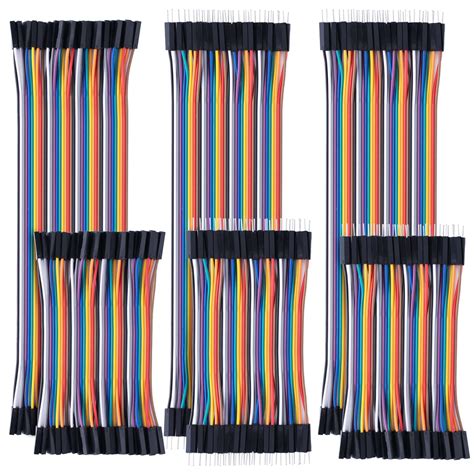 Getuscart 10cm 20cm 240pcs Breadboard Jumper Dupont Wires Cable Kit Male To Female Male To
