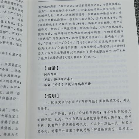 白话阿弥陀经（全注·全译文白对照）净土三经佛说阿弥陀经经文浅释简体原文加注释译文文白对照宗教佛学入门佛教文化经典书籍 虎窝淘