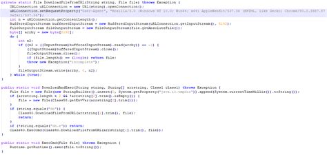 figure 14 code to download and execute the payload