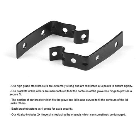 Glove Box Lid Hinge Snapped Repair Fix Kit Bracket Grandado