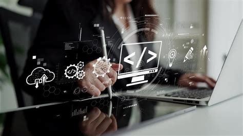 Web Development Digital Coding Interface Muxer Stock Video Video Of