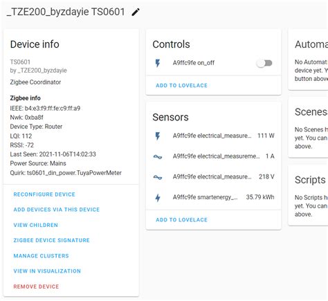Device Support Request Tuya Zigbee Smart Energy Meter DDS Zigbee TZE Byzdayie