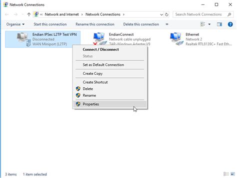 Connecting To An Endian Utm Via L2tp Ipsec Using Windows 10 Endian