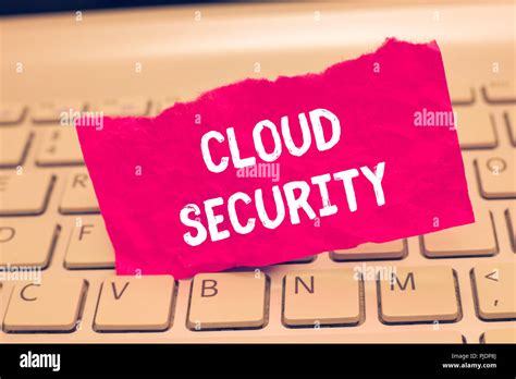 Conceptual Hand Writing Showing Cloud Security Business Photo Text Protect The Stored