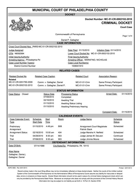 Docket Number Mc51cr00021022010 Fill Out And Sign Online Dochub