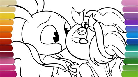 Jax Pomni Kissed Coloring Pages Pomni Love Story How To Color The Amazing Digital Circus