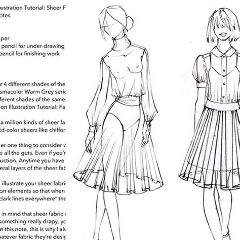 Practice Pack For Tutorial Basic Fashion Illustration Etsy