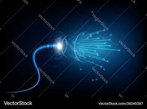 Connection Line On Networking Telecommunication Vector Image