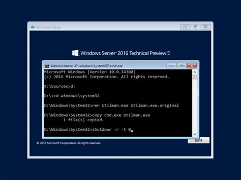 2 ways to reset forgotten windows server 2016 password password recovery