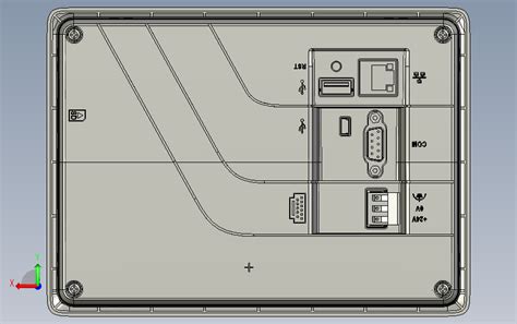Hmi人机界面01450030 Wxstep B00（整机外形step模型） Step 模型图纸下载 懒石网