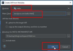 H Ng D N T O Build Export File Jar Trong Intellij Idea
