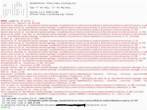 Functions In Distributed For Do Not Work Julia At Scale Julia Programming Language