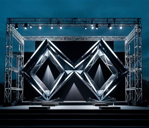 premium ai image stage style iron structure photography