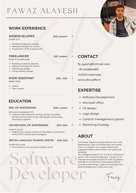 🧑🏻‍💻 Fawaz A En Linkedin Cv Softwaredeveloper Software Resumewriting Design Designer
