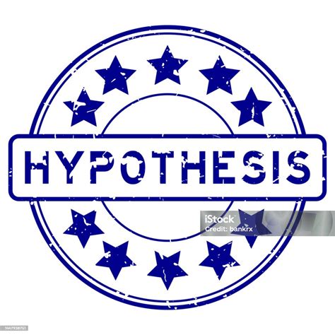 흰색 배경에 별 아이콘 라운드 고무 씰 스탬프가 있는 그런지 블루 가설 단어 0명에 대한 스톡 벡터 아트 및 기타 이미지 0