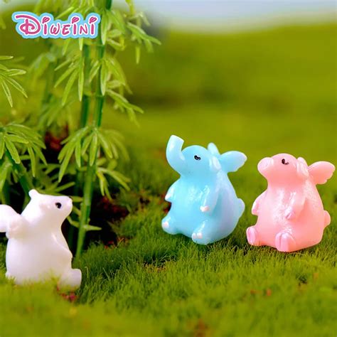 한국 코끼리 모델 고양이 애니메이션 액션 피규어 3 개 미니어처 인형 홈 가든 웨딩 인형 장식 소녀 장난감 선물null Aliexpress