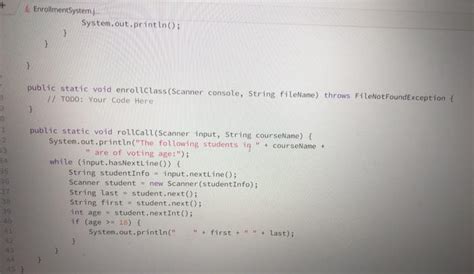 Solved Enroll Class We Now Want To Create Enrollments Files