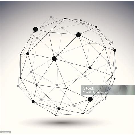 추상적임 기술 3 D 벡터 일러스트레이션 원근 그림 0명에 대한 스톡 벡터 아트 및 기타 이미지 0명 2차 도형 3차원