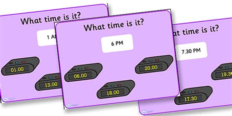 digital clock matching powerpoint version 2 digital clock matching