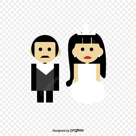 신랑 신부가 英氏 결혼식 초대장 신부 클립 아트 웨딩 벡터 신부와 신랑 Png 일러스트 및 벡터 에 대한 무료 다운로드 Pngtree