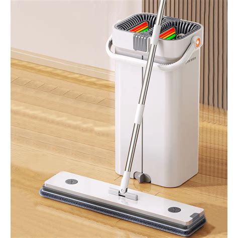 Joy Mop Home Cleaning Flat Floor Mop And Bucket With Wringer Set Mop1