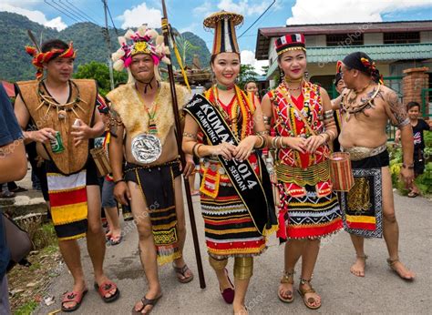 Sarawak Malaysia June 1 2014 People Of The Bidayuh Tribe An Indigenous Native People Of