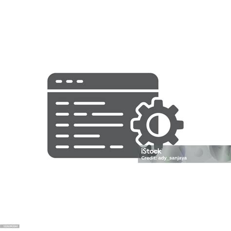 사용자 정의 코딩 기호 프로그래밍 벡터 아이콘 흰색 배경에 격리 0명에 대한 스톡 벡터 아트 및 기타 이미지 0명 Html