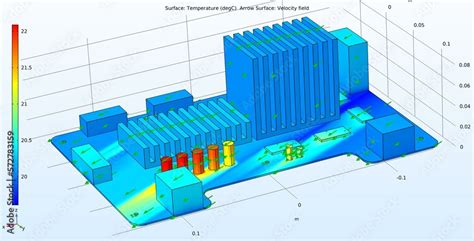 Computer 3d Modeling Of The Printed Circuit Board Of An Electronic