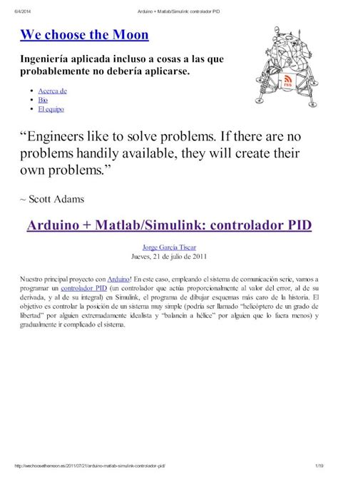 Pdf Arduino Matlabsimulink Controlador Pid Dokumentips