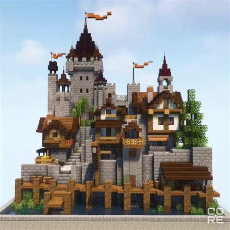 Four Different Building Styles [download] Minecraft Map