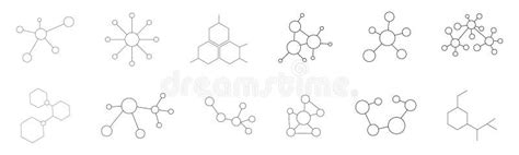 Hub Networks Connections System Symbol Line Icon Molecule Or Atom
