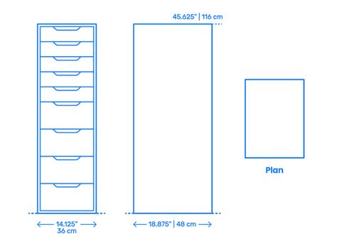 File Cabinets Filing Dimensions Drawings Com