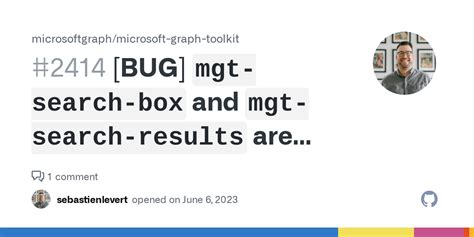 [bug] `mgt search box` and `mgt search results` are missing the docs in