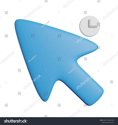 Cursor Waiting Load 3d Rendering Illustration Stock Illustration