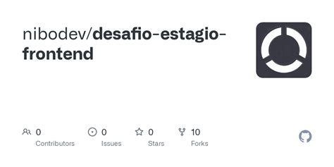 Github Nibodev Desafio Estagio Frontend