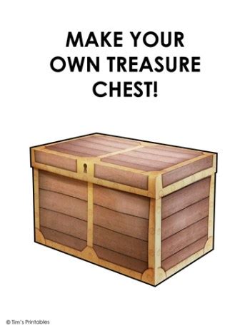 Treasure Chest Template Tim S Printables