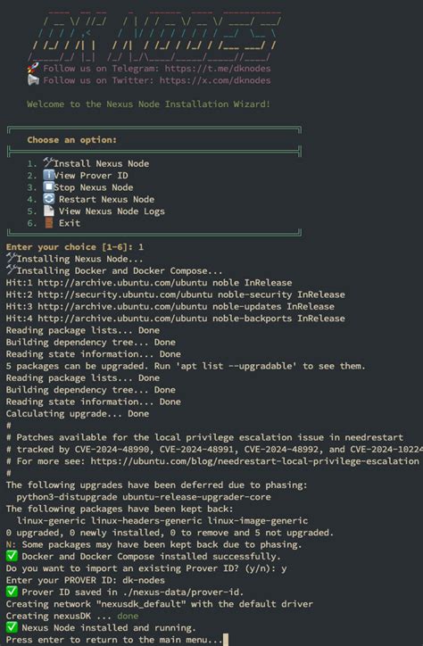 Nexus Node Per One Click 🔥 — Teletype