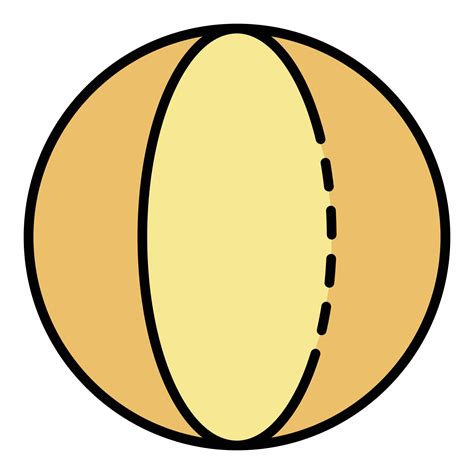 Beach Ball Icon Color Outline Vector 15682076 Vector Art At Vecteezy