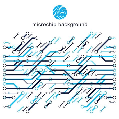 Premium Vector Technology Communication Cybernetic Element Vector Abstract Illustration Of