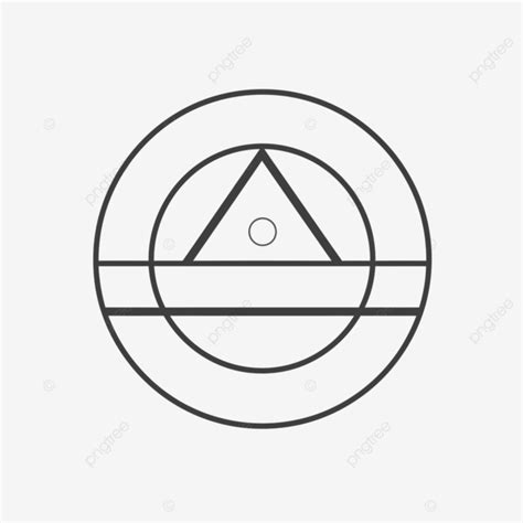 An Old Fashioned Type Of Triangle Symbol Vector Lineal Icon Equator