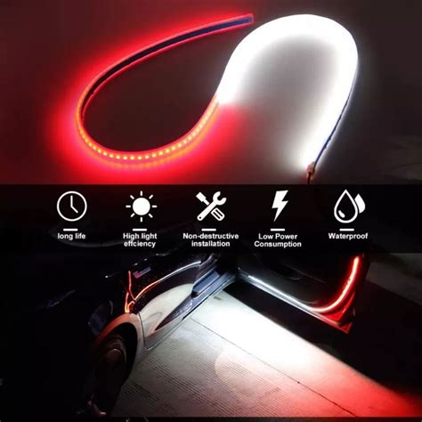 Jual Lampu Pintu Mobil Strip Flash Lampu Led 2 In 1 Car Door Warning Light Shopee Indonesia