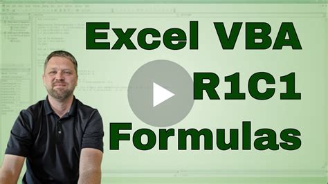 Excel Vba Macro Formualr1c1 Formula Notation Youtube
